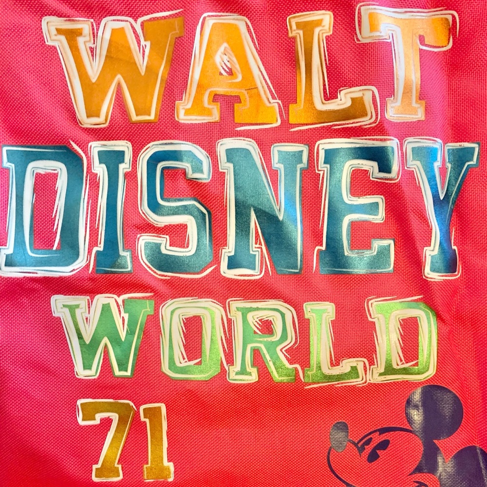 1971 Disney World Vintage Mickey Mouse Drawstring Cin… - Gem